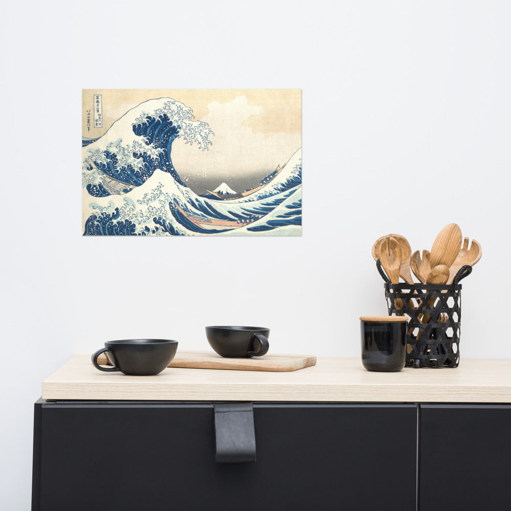 The Great Wave Of Kanagawa by Hokusai - Ukiyo-e Poster – Sugoii Japan Shop